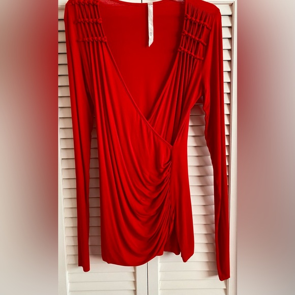 Bailey 44 | Tops | Cherry Red Bailey 44 Longsleeved Top Size L | Poshmark